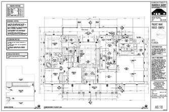 Custom Home Plans: Dimensioned Floor Plan, Florida Architect